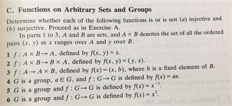 Solved C Functions On Arbitrary Sets And Groups Determine