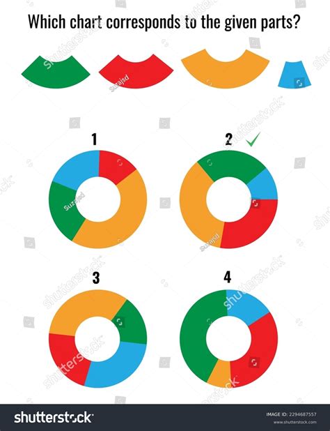 Iq Abstract Reasoning Test Four Pie Stock Vector Royalty Free 2294687557 Shutterstock
