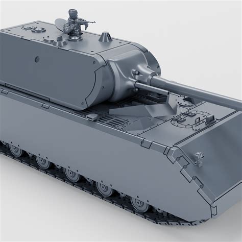 Panzer Viii Maus 3 Tankmen Germany Ww2 Commercial Use Wargame3d