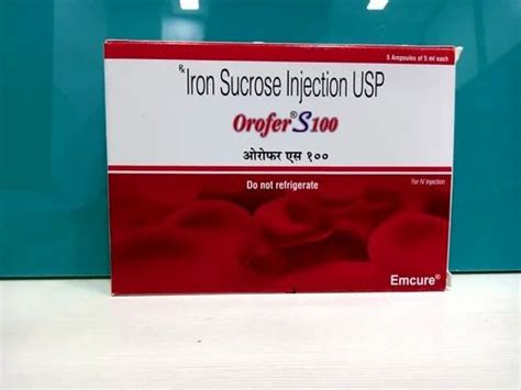 Orofer S 100 Mg Injection At ₹ 80 Pack Venofer In Pune Id 2853883847397