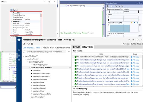 Accessibility PropertyGridView Should Support Table And Grid Accessibility Patterns Issue