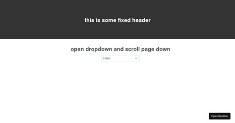 Primereact Dropdown Bug Demo 2 Codesandbox