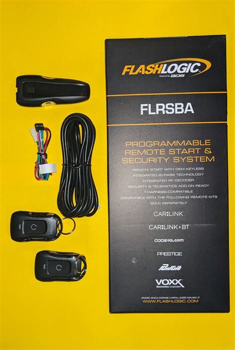 Flashlogic Flrsba Integrated Remote Start System And 1 Button Remote Kit 44476129803 Ebay