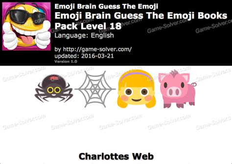 Emoji Brain Guess The Emoji Books Pack Level Answers Game Solver