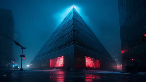 Ominous Pyramid Office Building Pyramids Office Building Building
