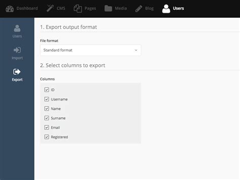 user import export plugin october cms