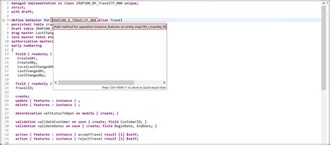enhance the business object behavior with dynamic feature control sap tutorials