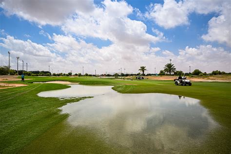 Top Golf Course Flooded With Bunkers Completely Underwater In