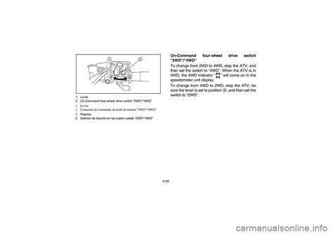 Yamaha Kodiak 450 2005 Owners Manual 450 Pages