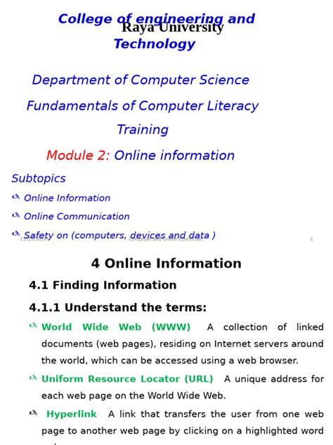Module 3 Pdf World Wide Web Internet And Web