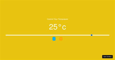 Temprature Control Codesandbox