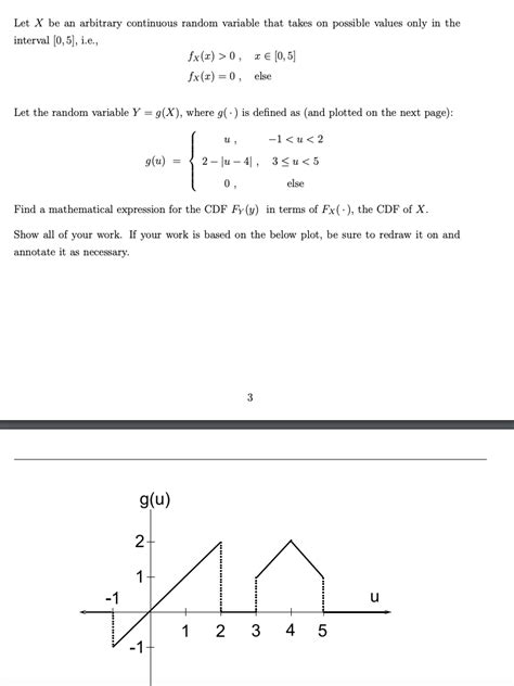 Solved Let X Be An Arbitrary Continuous Random Variable That