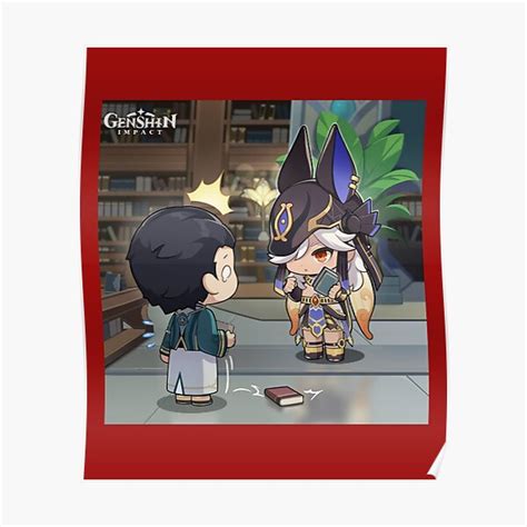 Chibi Cyno Genshin Impact Poster For Sale By Shopsekihouy Redbubble