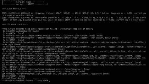 Javascript Js Heap Size Limit Stack Overflow