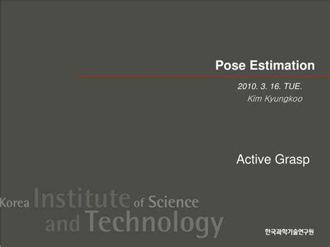 PPT Pose Estimation PowerPoint Presentation Free Download ID 2606611