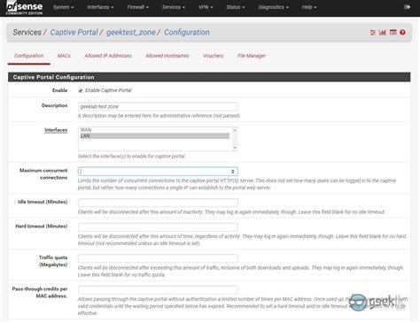 Setting Up A Captive Portal With Pfsense Firewall Geeklk