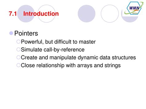 Ppt Mastering Pointers Simulate Call By Reference And Dynamic