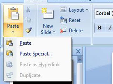 Use Cut Copy And Paste In PowerPoint 2007 Dummies