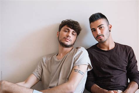 Young Gay Couple Relaxing By Stocksy Contributor Studio Serra Stocksy