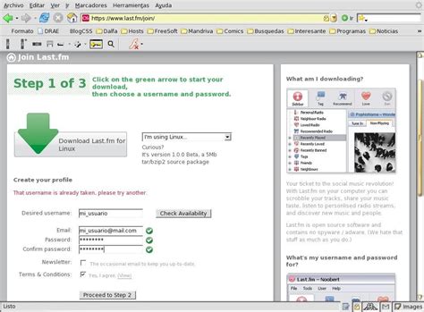 Manual LastFM Como Crear Un Usuario Instalacion Configuracion Del