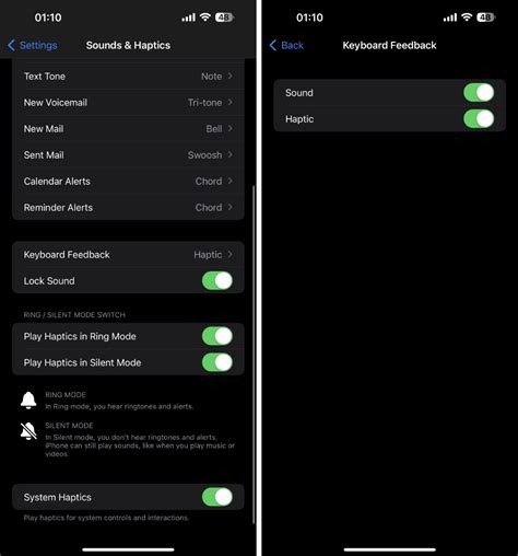How To Enable Or Disable Keyboard Vibrations Ios Hacker
