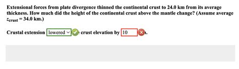 Solved Extensional Forces From Plate Divergence Thinned The