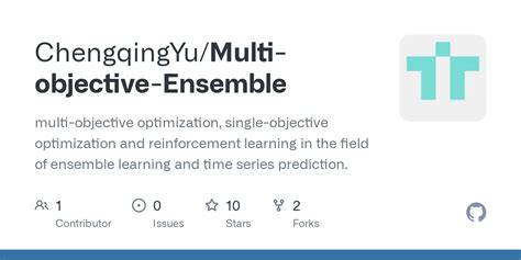 Github Chengqingyumulti Objective Ensemble Multi Objective Optimization Single Objective