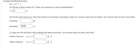 Solved Consider The Following Function X X15 4 A