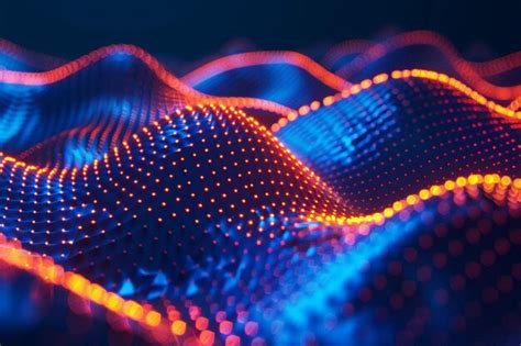 Premium Photo Abstract Background With Dotted Grid And Triangular Cells