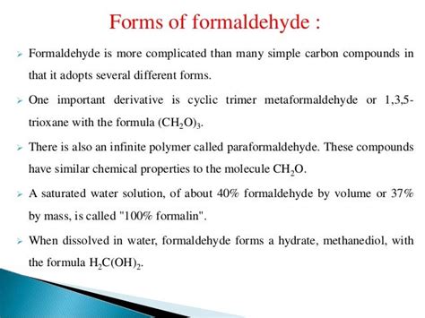 Introduction Preparation Of Formaldehyde
