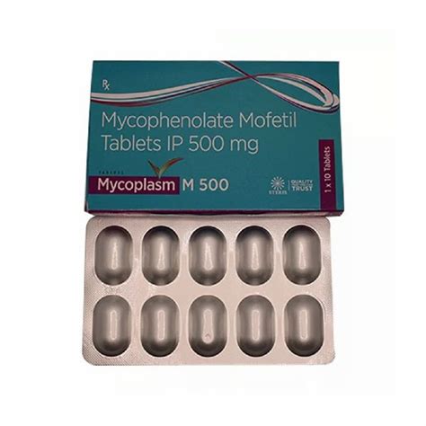 Mycoplasam 500 Tab At Rs 330 Strip Mycophenolate Mofetil Tablets In Pune Id 2851858536648