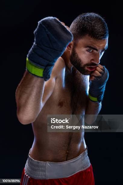 복싱 남자 싸울 준비입니다 강한 손과 검은색에 파란 띠에 쥔된 주먹 권투 선수 검은색에 대한 스톡 사진 및 기타 이미지 검은색 권투 스포츠 승리 동작 활동 Istock