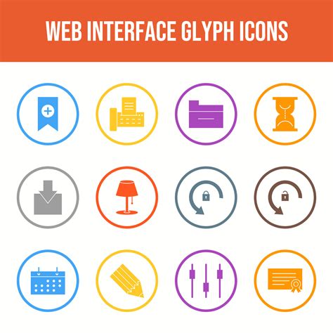 Beautiful Web Interface Vector Icon Set 17538468 Vector Art At Vecteezy