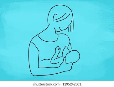 Illustration Breastfeeding Mother Stock Illustration