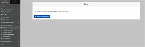 Php Fpm Does Not Allow Domain Owners To Edit I Virtualmin