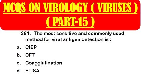 Mcqs On Viruses Virology Mcqs Questions With Answers Part 15