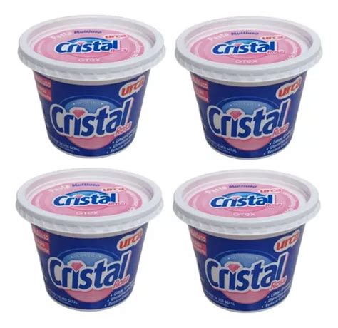 Pasta Cristal Rosa Multiuso Potes De 500g 04 Unidades Mercadolivre