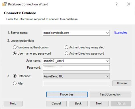 Savetodb Add In Connecting To Sql Server Databases