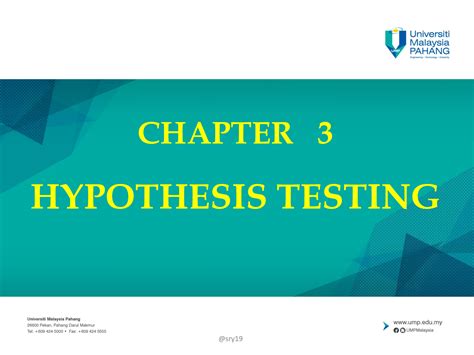 SOLUTION Chapter 3 Hypothesis Testing Studypool