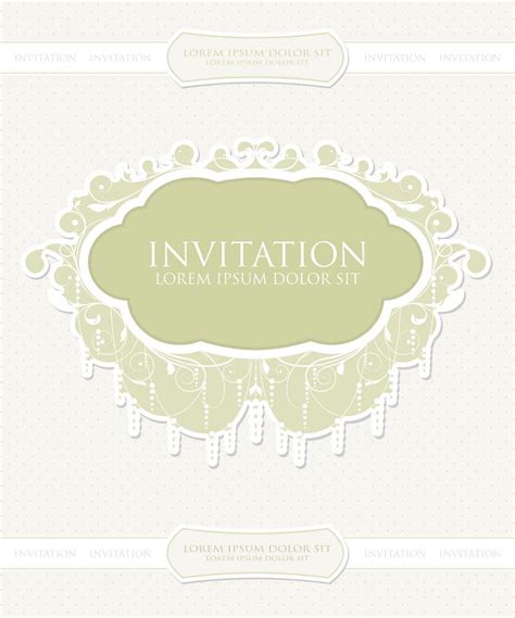 Винтаж приглашение вектор Eps Ai Uidownload