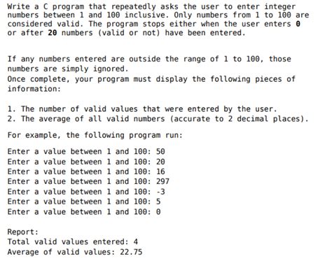 Solved Write A C Program That Repeatedly Asks The User To Chegg