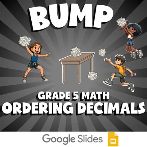 Ordering Decimals Bump Math Game No Prep Grade 5 Review Tpt