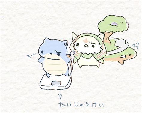 Ototo Otokameseimen Blastoise Chesnaught Ditto Torterra Nintendo Pokemon Commentary