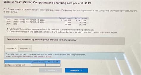 Solved Exercise 16 28 Static Computing And Analyzing Cost