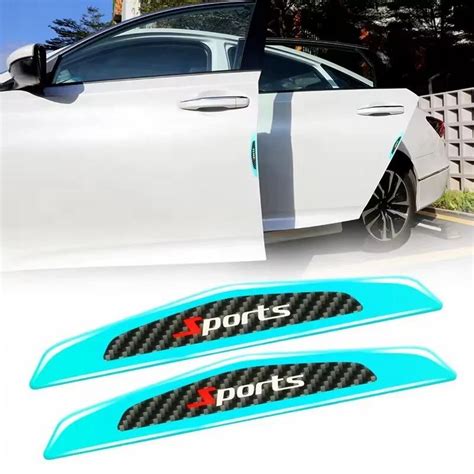 4 Pcs Car Anti Collision Warning Sticker 3d Reflective Tape Safety Sign