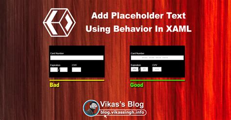 Add Watermarkplaceholder Text Using Behavior In Xaml