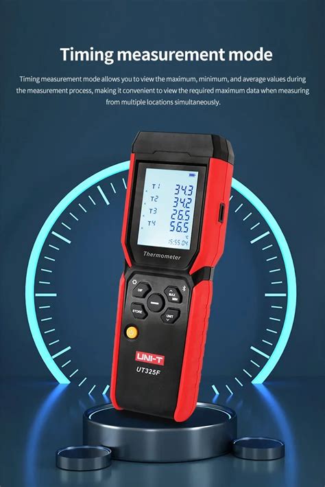 Uni T Digital Thermometer 4 Channel Ut325f Temperature Tester J T E R S N K Type Thermocouple