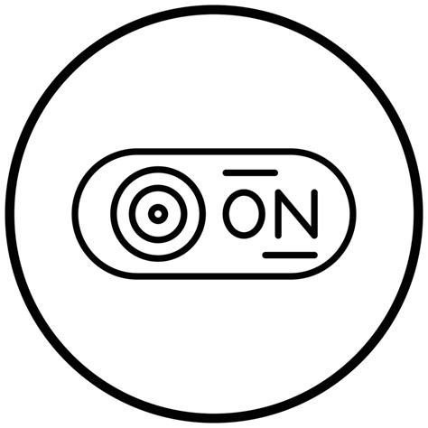 On Off Switch Icon Style Vector Art At Vecteezy