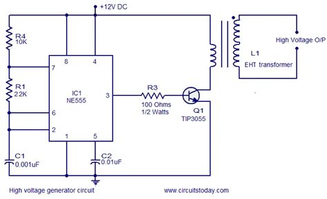 High Voltage Generator Circuit Electronic Circuits And Diagrams