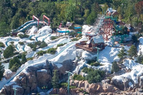 Aerial Photos Of Summit Plummet Slide Replacement During Annual